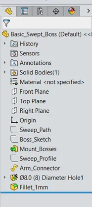 How to Perform a Basic Sweep in SOLIDWORKS